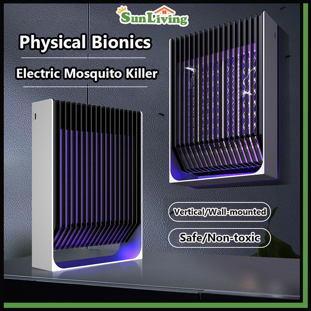 Indoor Mosquito Killer Lamp Rechargeable Wall-mounted Fly Trap Bionic ...