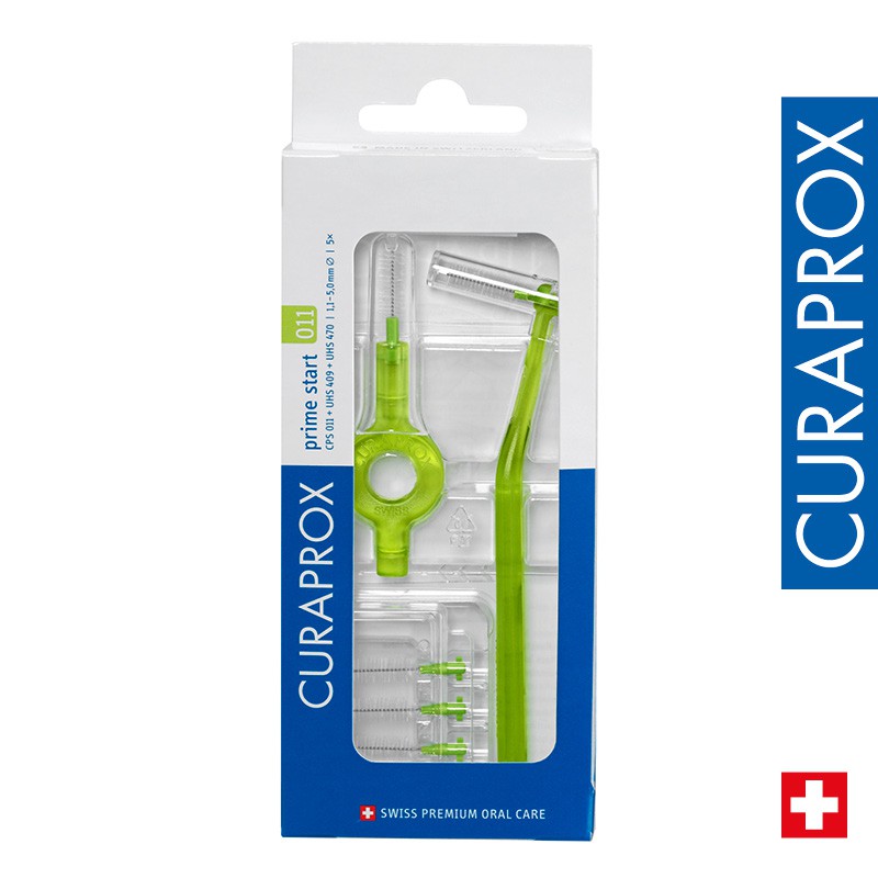 Curaprox CPS 011 prime start interdental brush, lime green | Shopee ...