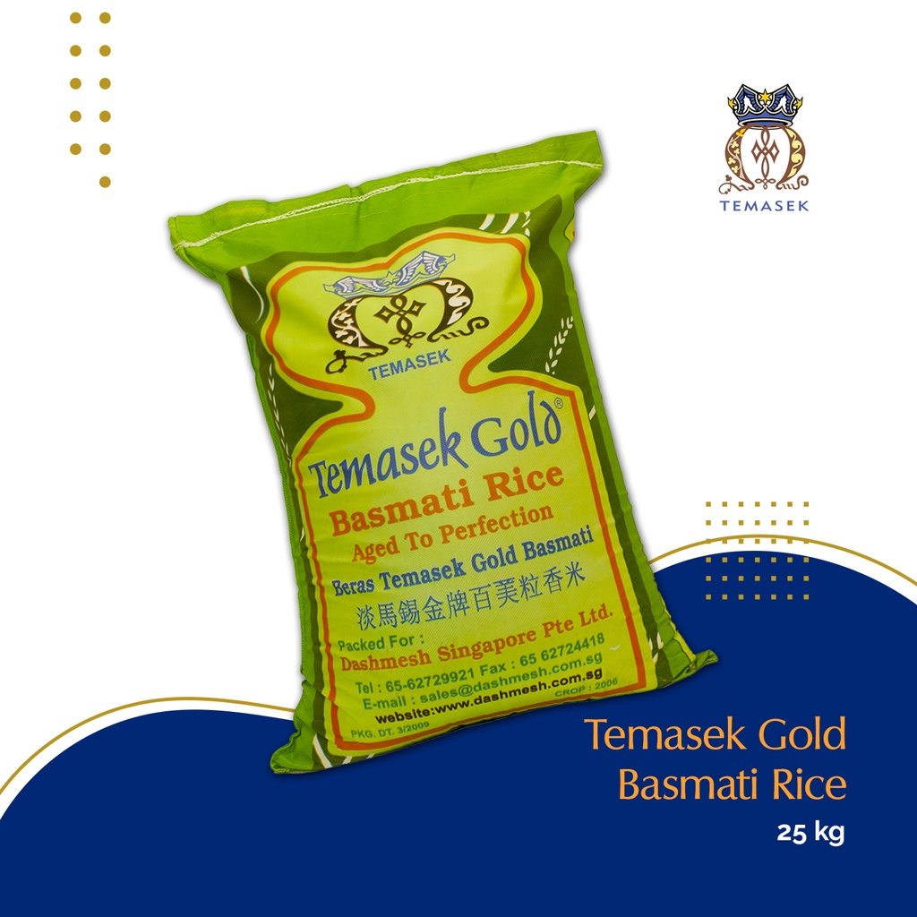 Temasek Gold Basmati Rice 25kg | Shopee Singapore