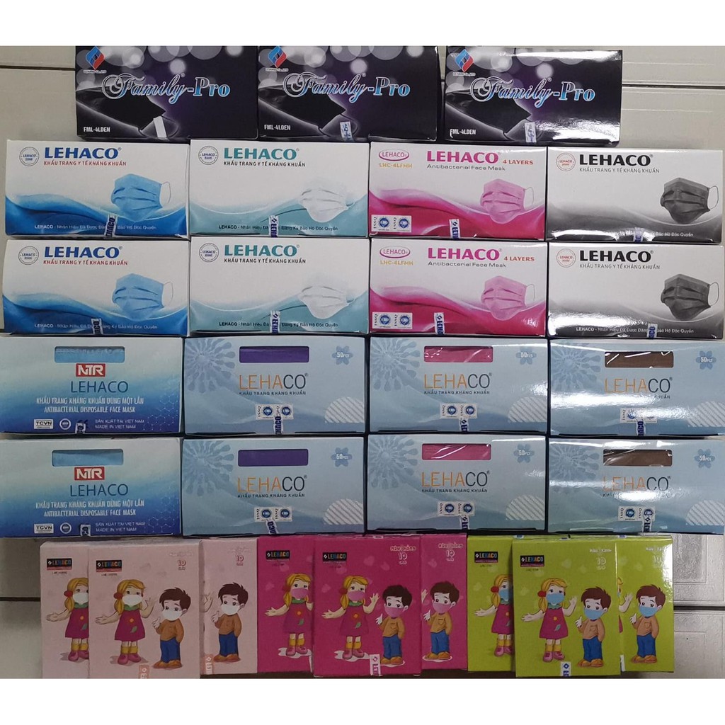 *LEHACO BRAND* MEDICAL GRADE 4 PLY PREMIUM FACE MASK *ENTIRE COLLECTION ...