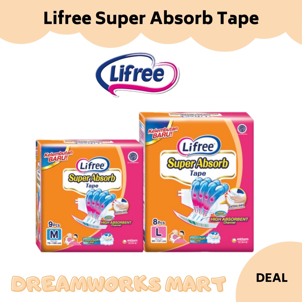 SG - Lifree Super Absorb Tape (M/L) & Absorbent Pads Carton Deal ...