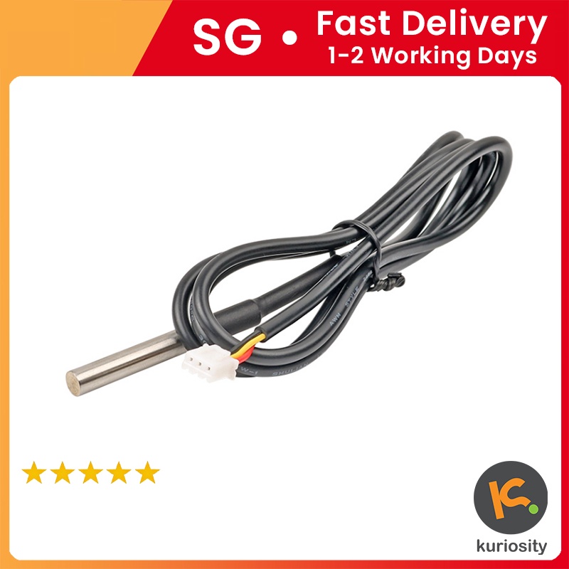 Digital Temperature Sensor DS18B20 Waterproof with JST Header | Shopee ...