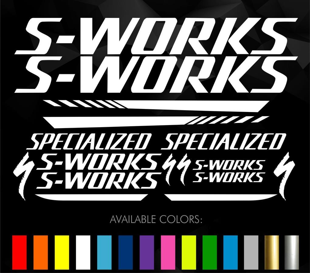 Road Bike Decals Mountain Bike frame Specialized S Works Stickers ...