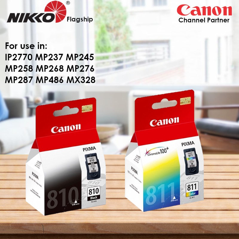 Set Canon CL-811 PG-810/ CL811 PG810/ CL 811 PG 810 Color Ink Cartridge ...