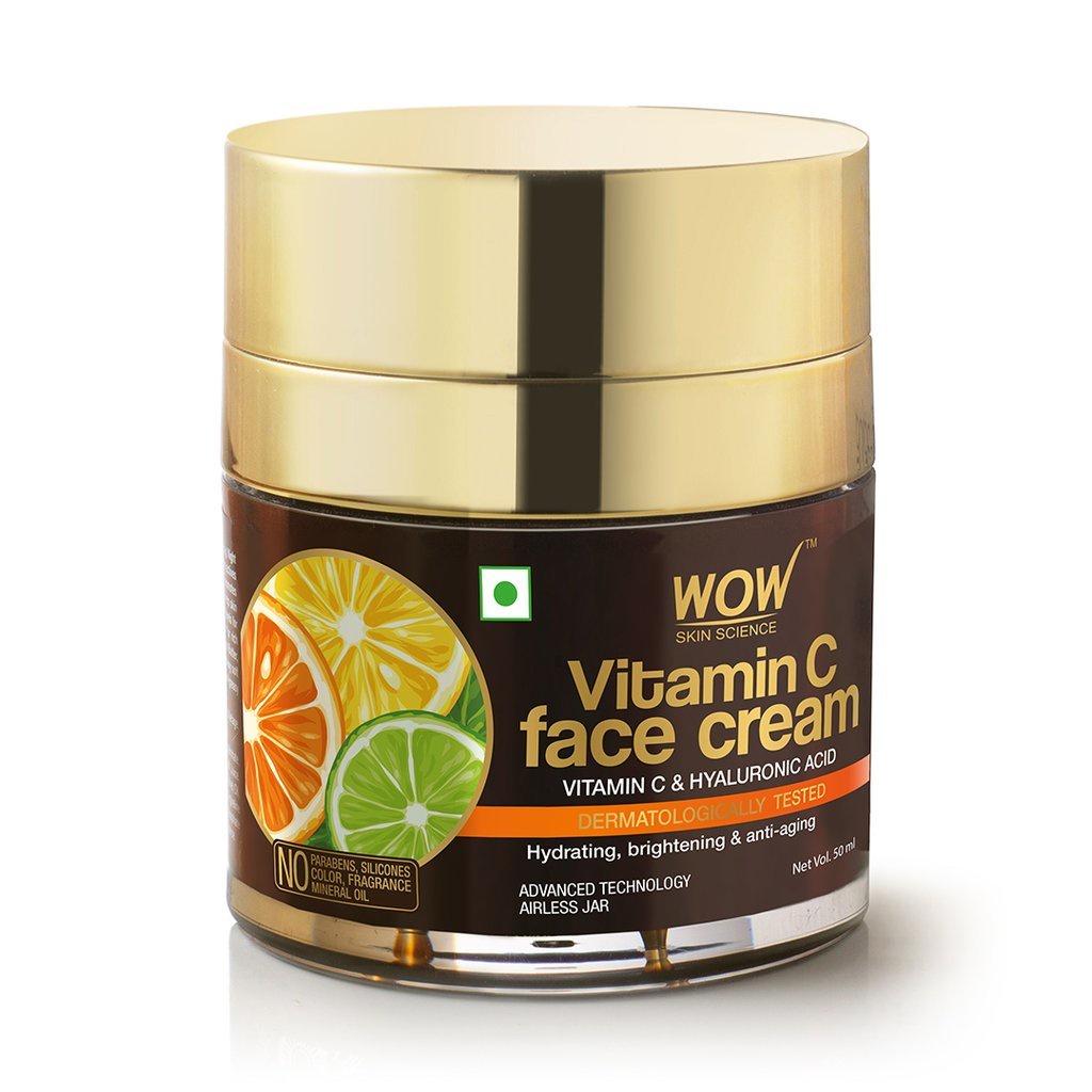 Wow Skin Science Vitamin C Face Cream 50ml Hydrating Brightening And