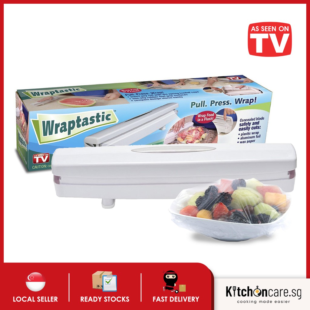 *SG SELLER* Wraptastic Cling Wrap Dispenser Cutter | KitchenCareSG ...