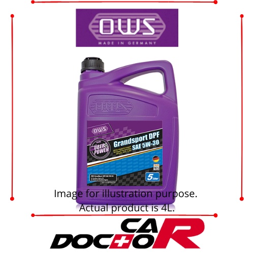 OWS GRANDSPORT DPF SAE 5W-30 ENGINE OIL 4L LONGLIFE LOW EMISSION PAO ...