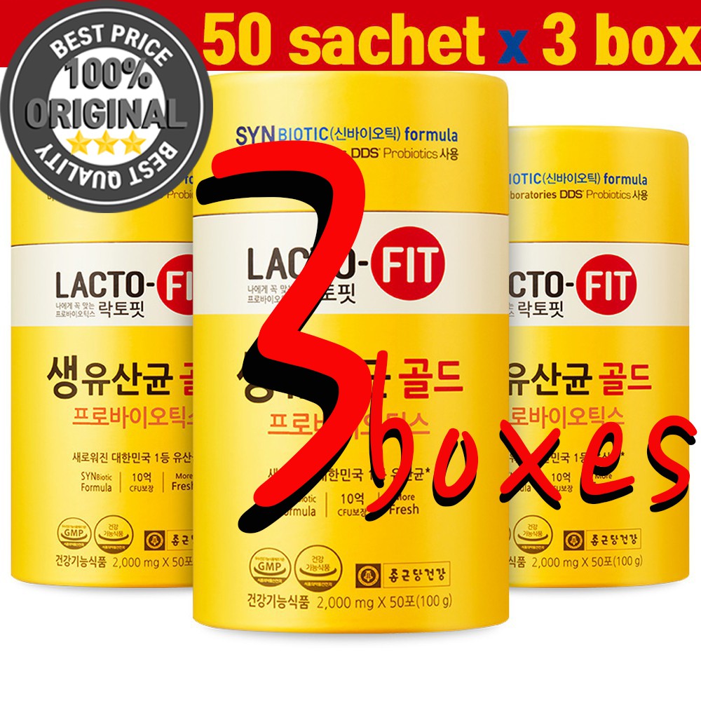 LACTO-FIT lactofit Probiotics Gold 50 Sachet X 3boxes For All Age ...