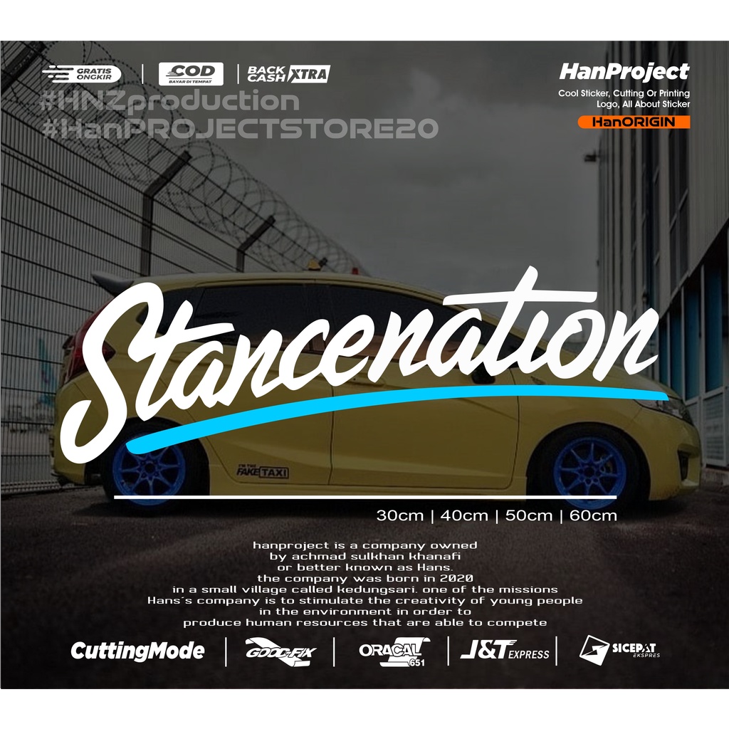 Latest STICKER STANCENATION CUTTING REFLECTIVE | Shopee Singapore