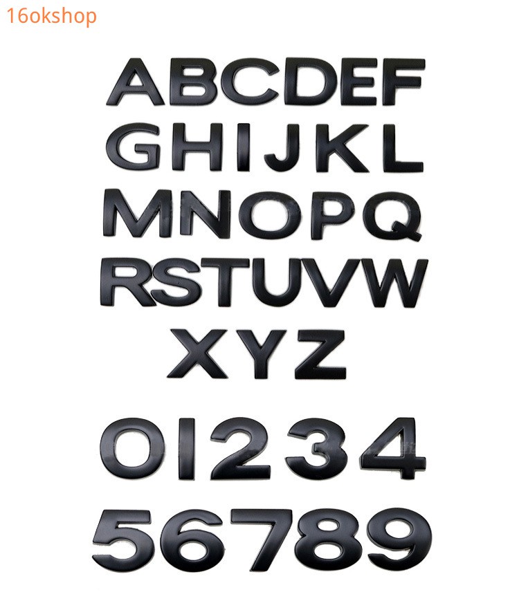 1PC 25mm car decal number sticker car decoration logo sticker car decal ...