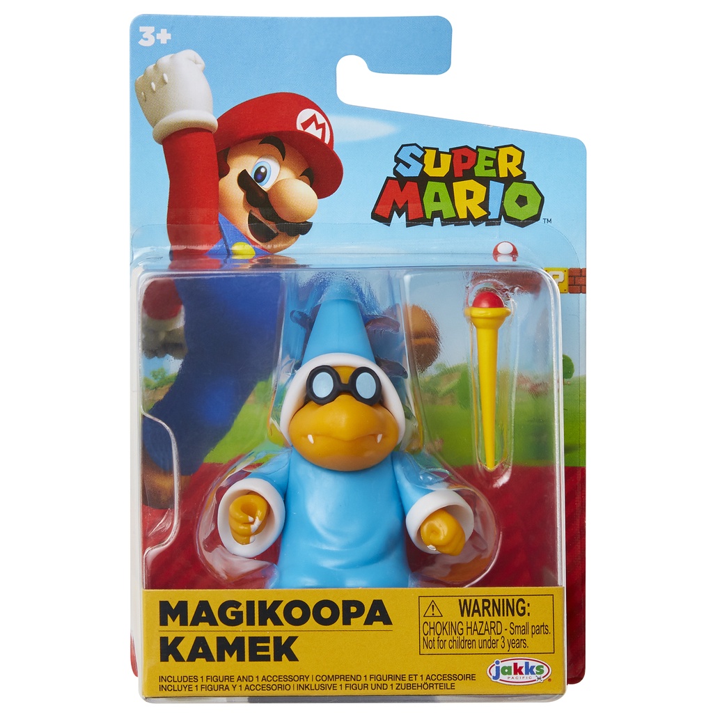 Nintendo Super Mario 4-inch MAGIKOOPA with MAGIC WAND, Collectible and ...