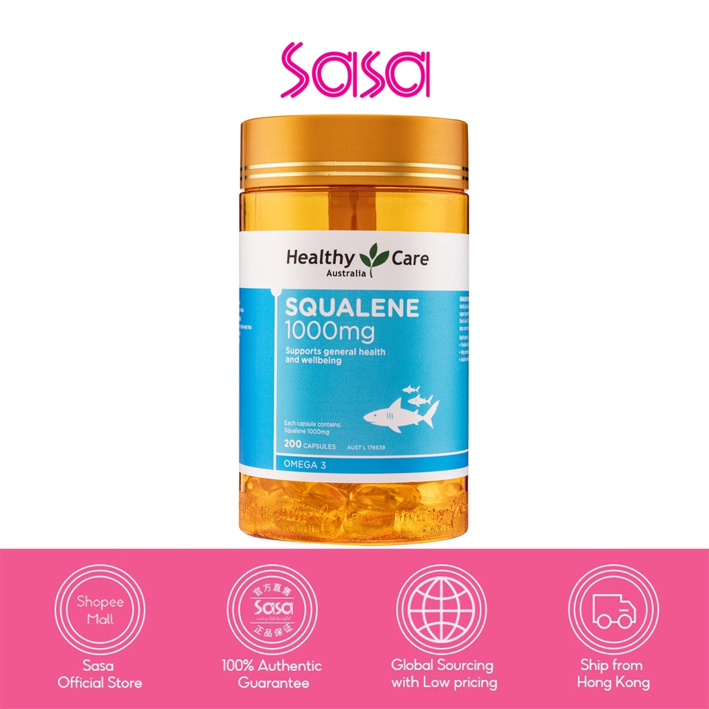 HEALTHY CARE Squalene 1000mg (200 Capsules) | Shopee Singapore