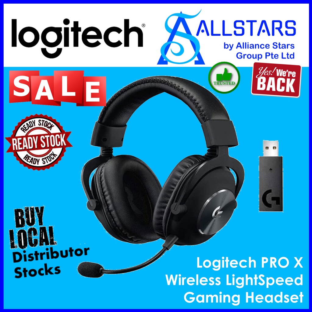 Logitech PRO X Wireless LightSpeed Gaming Headset (981-000909 ...