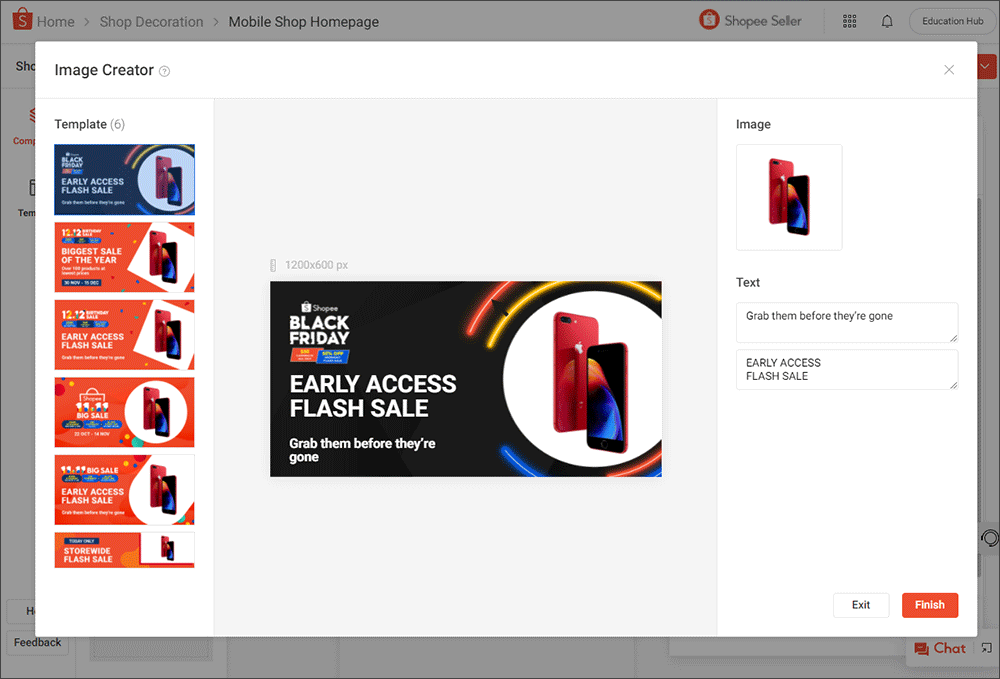 Creating your own banner | Shopee MY Seller Education Hub