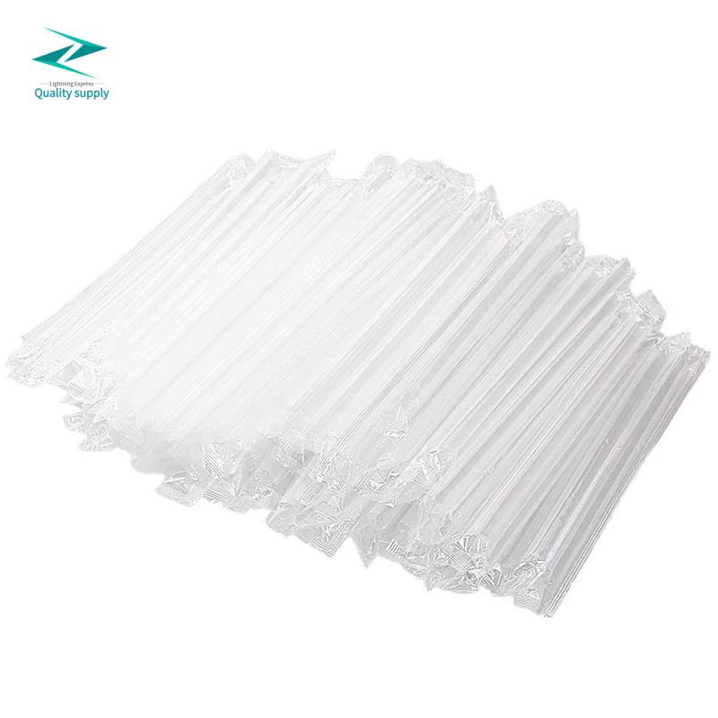 300Pcs Smoothie Jumbo Straw Clear Plastic Drinking Straws for Milkshake ...
