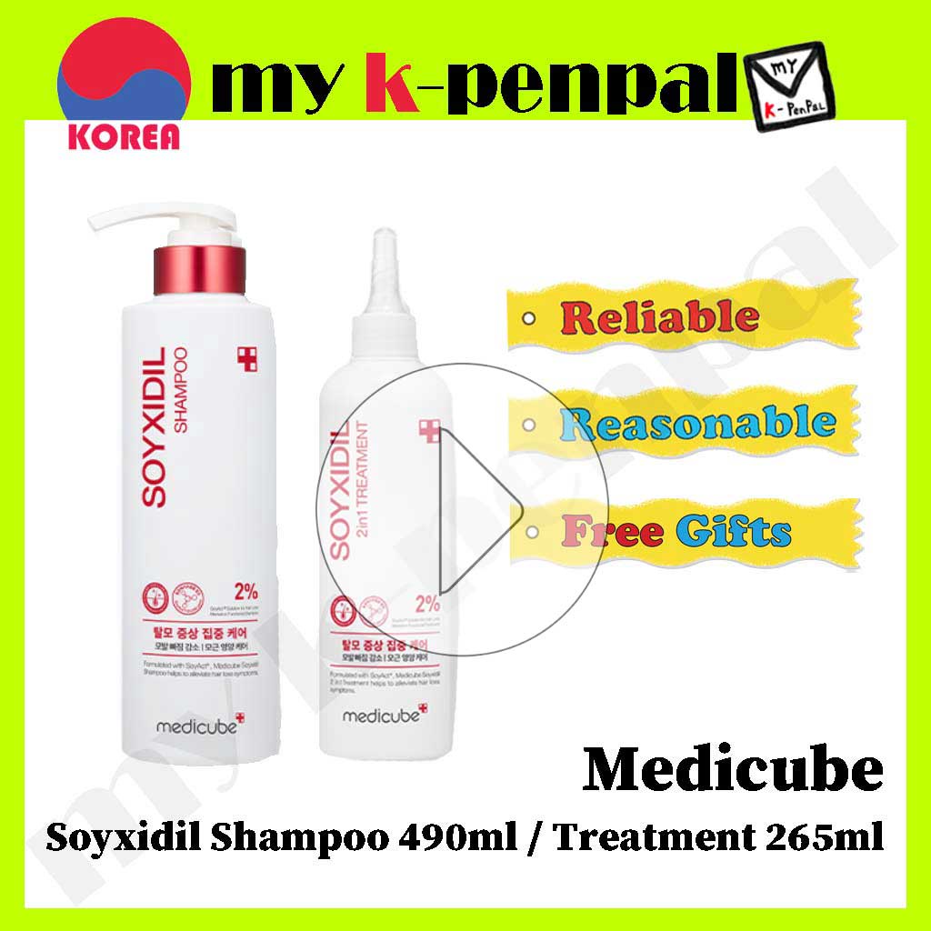 [medicube] Soyxidil Shampoo 490ml 2in1 Treatment 265ml / Anti Hair Loss ...