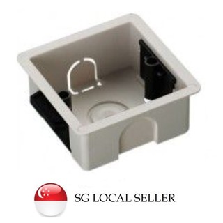 [Bundle of 4] 1Gang 2Gang Switch Socket Surface Mounting Box Partition ...