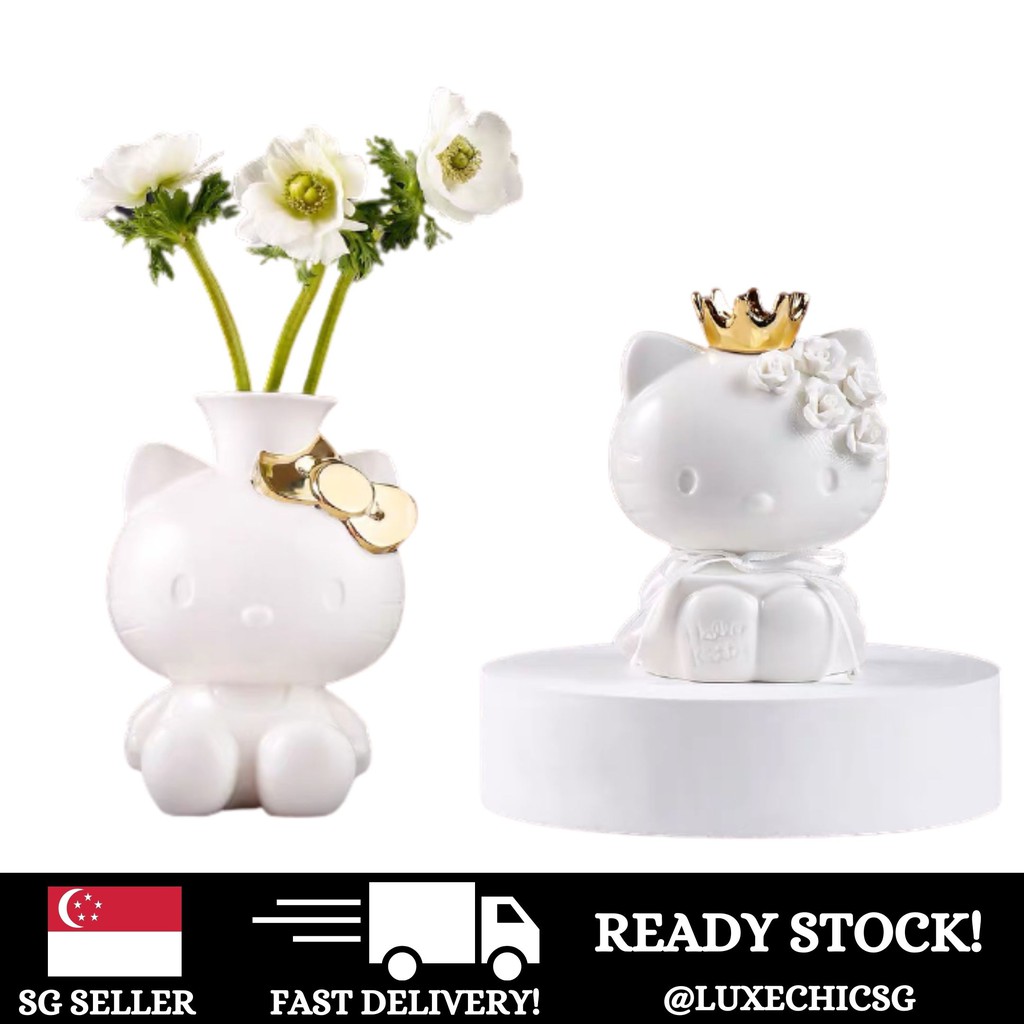 [SG SELLER] Hello Kitty x HerBeauty-Preserved Rose LED Glass Dome ...