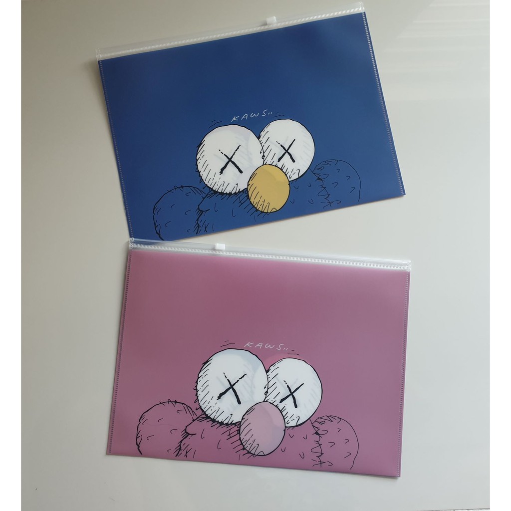 Kaws Dual sided A4 folder | Shopee Singapore