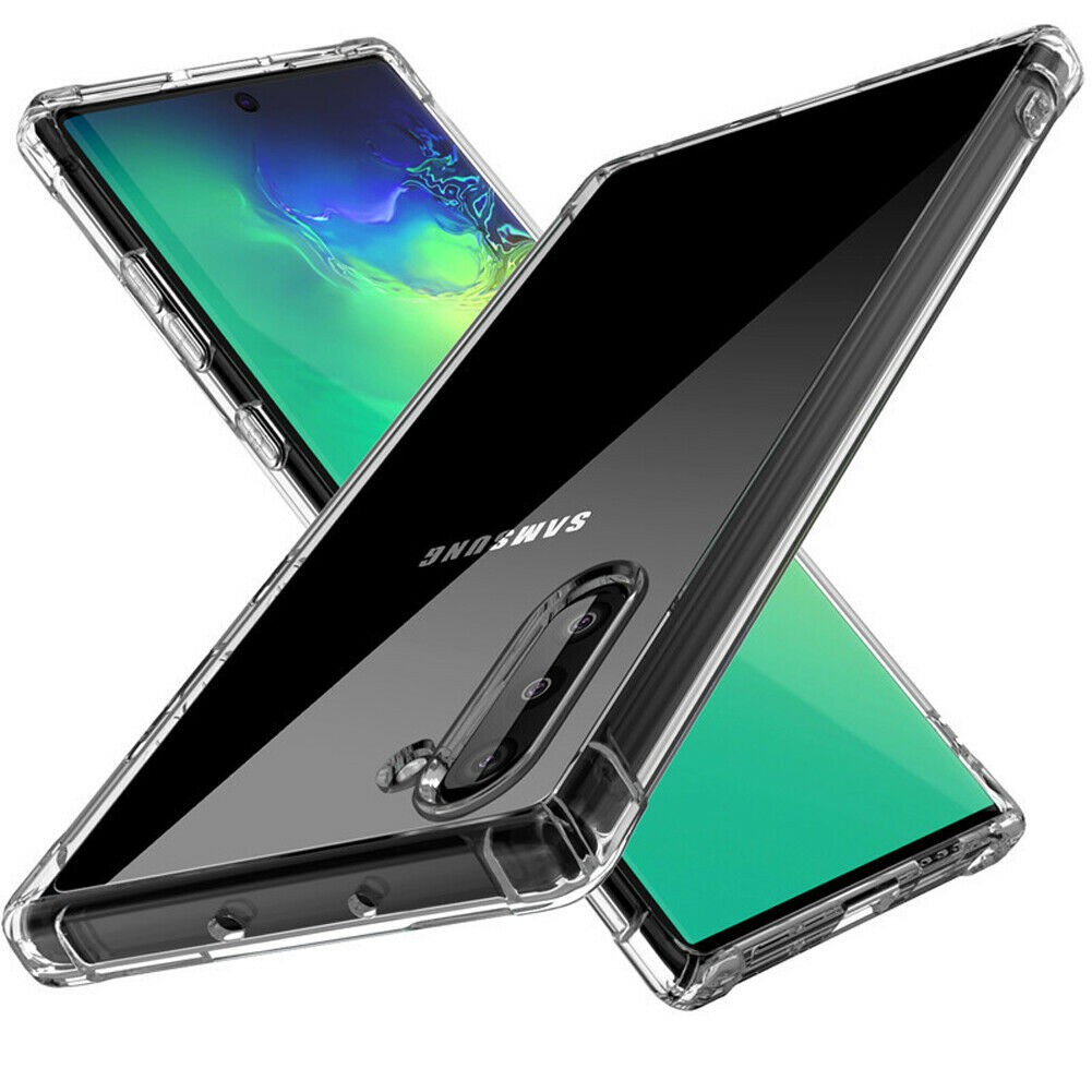 Samsung Galaxy Note 10 Plus Shockproof Silicone Slim Clear TPU ...