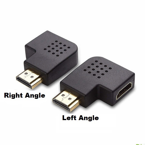 L Shape HDMI-compatible Adapter 1080P Left Right HDMI-compatible Male ...