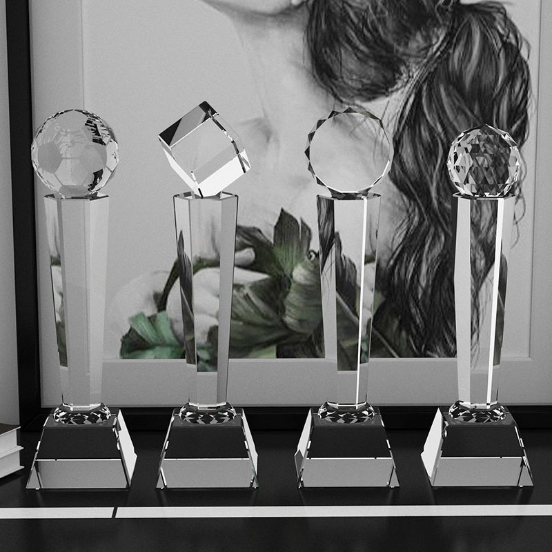 Crystal Trophy Medal Customization Creative Lettering Five-Pointed Star ...