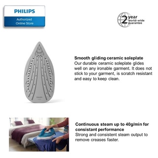 Philips 3000 Series 2600W Steam iron DST3040/76 / Philips 5000 Series ...