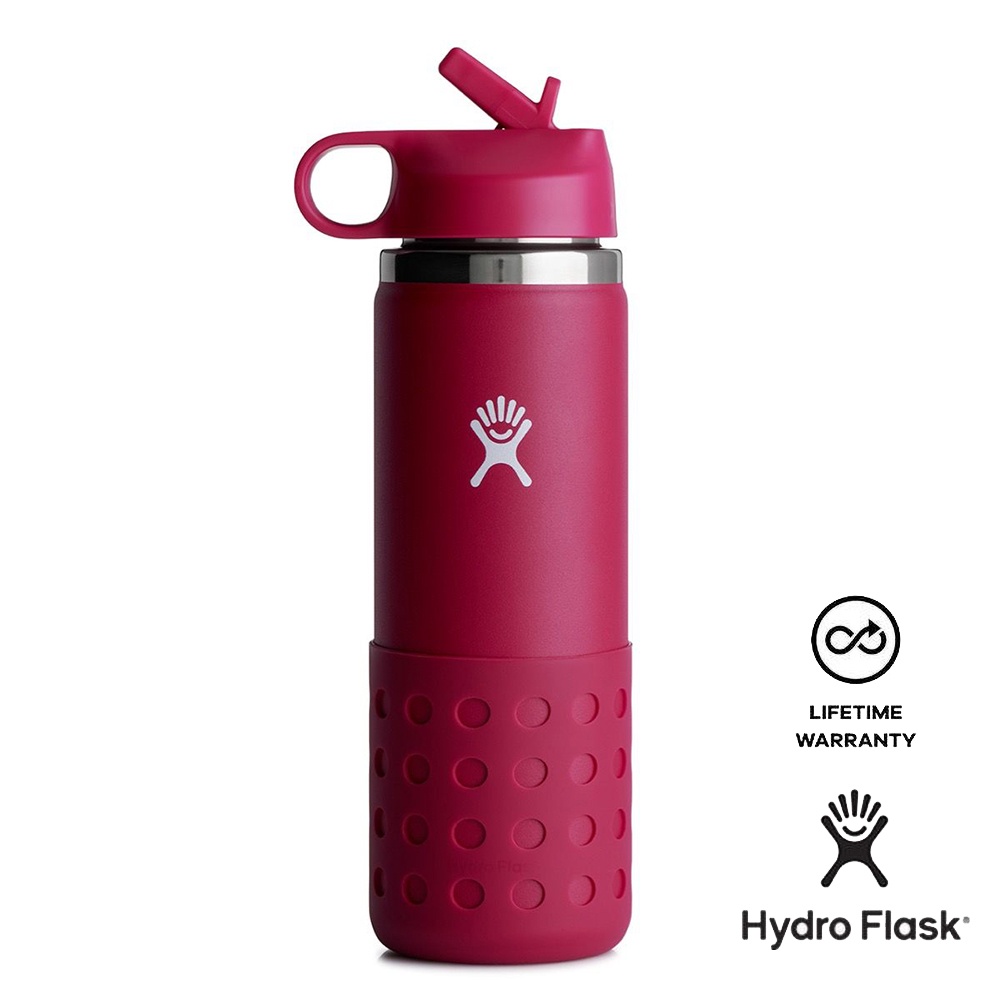 Hydro Flask 20 Oz Kids Wide Mouth Straw Lid and Boot - Snapper | Shopee ...