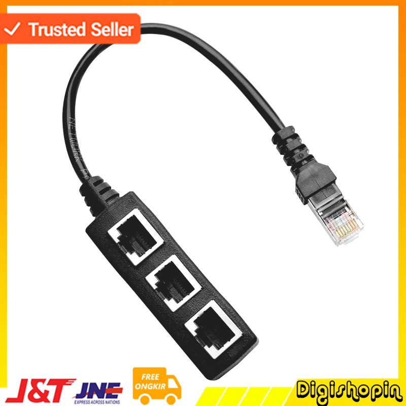 Hub Lan Rj45 Lan Ethernet Network Connector Splitter 1 To 3 | BeeCost
