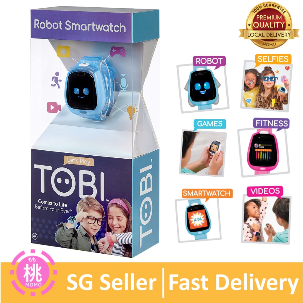 Little Tikes Tobi Robot Smartwatch - Blue with Movable Arms and Legs ...