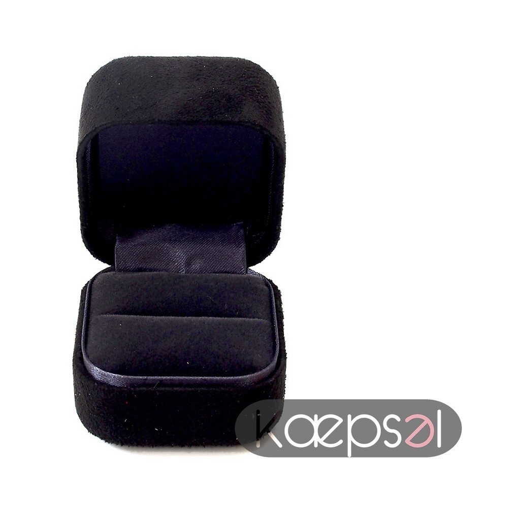 Full Velvet Design Wedding Engagement / Proposal Ring Box (Jett Box ...