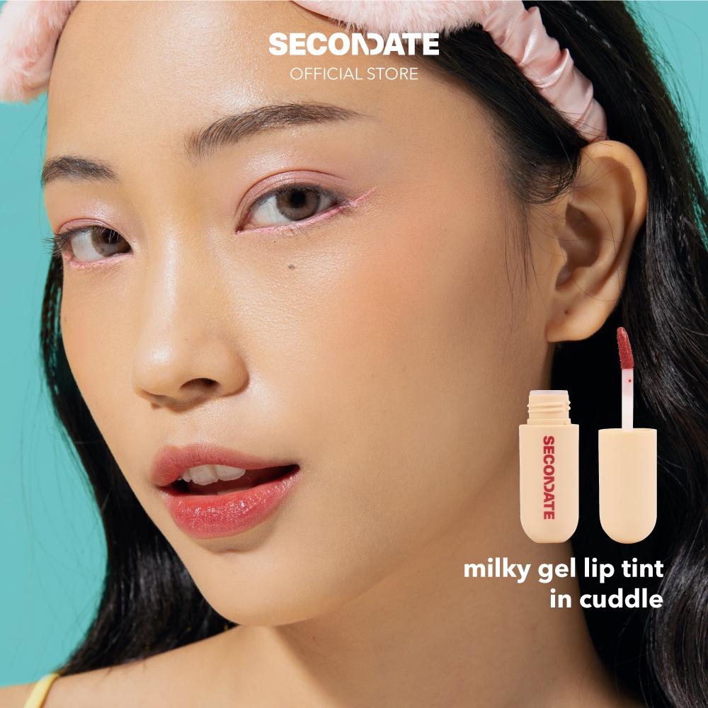 Secondate Milky Gel Lip Tint Cuddle | Shopee Singapore