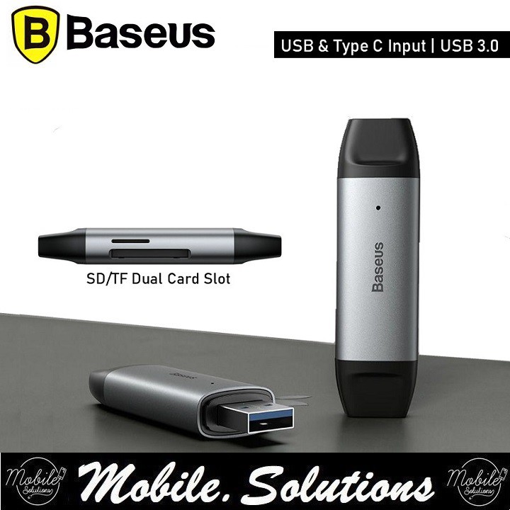 Baseus Lentil Cabin SD Card Reader With Dual Input USB3.0 / Type-C ...