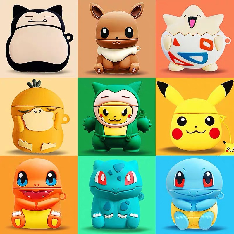 Pokemon Airpods Case Cartoon Togepi Bulbasaur For Airpods 1/2/3 Pro ...