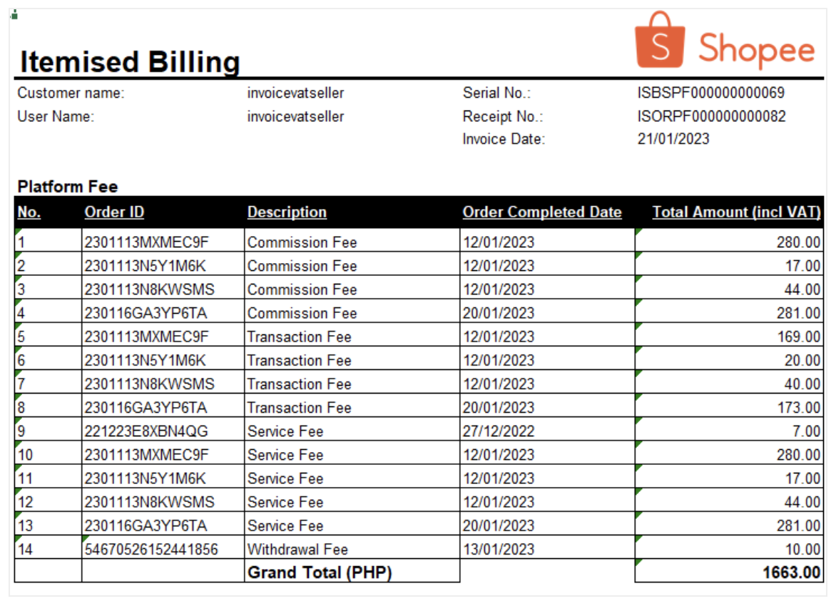 Checking My Tax Invoices | Shopee PH Seller Education Hub