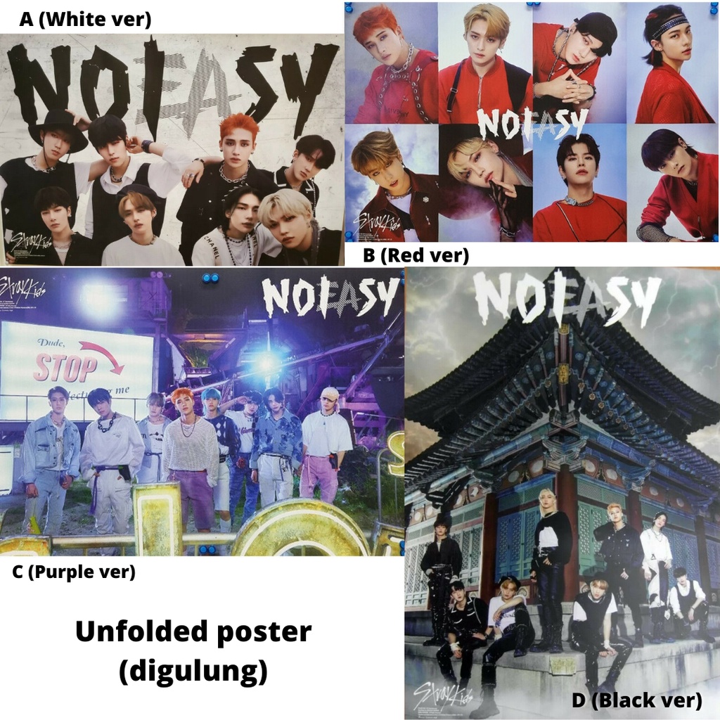 Official Stray Kids Noeasy Poster Set (Roll + tube) | Shopee Singapore
