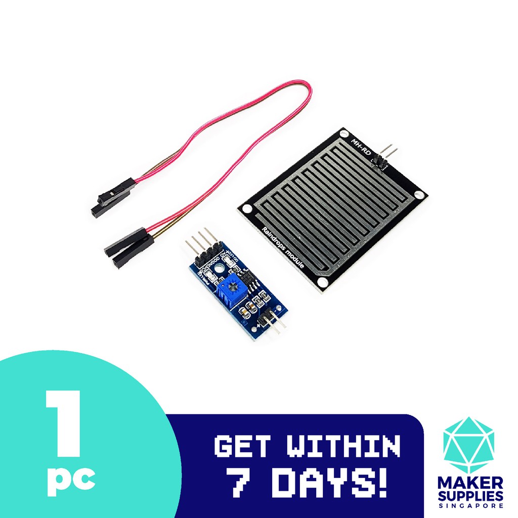 MH-RD Raindrop Rain Water Sensor Module MHRD | Shopee Singapore