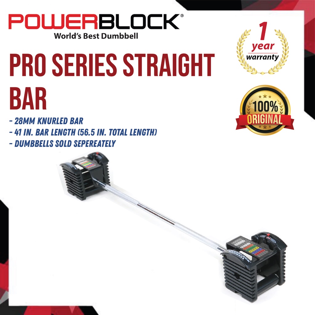 PowerBlock Pro Series Straight Bar with 1 year warranty | Shopee Singapore