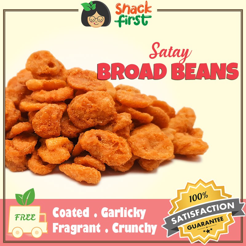SnackFirst Satay Broad Beans 200g 1kg Gourmet nuts seeds made in ...