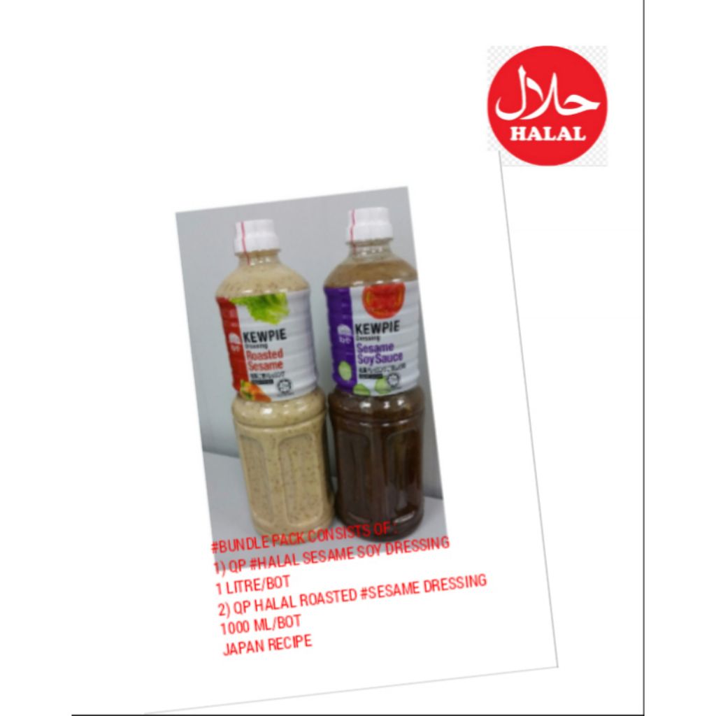 HALAL KEWPIE SESAME SOY DRESSING & HALAL ROASTED SESAME DRESSING #CT2/# ...