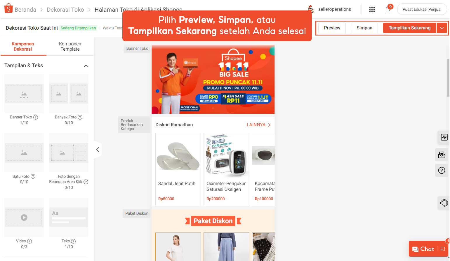 Peningkatan Fitur Dekorasi Toko | Pusat Edukasi Penjual Shopee Indonesia