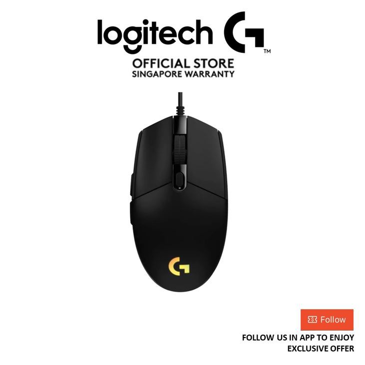 Logitech G203 Lightsync RGB Wired Gaming Mouse With 8K Sensor-Black ...