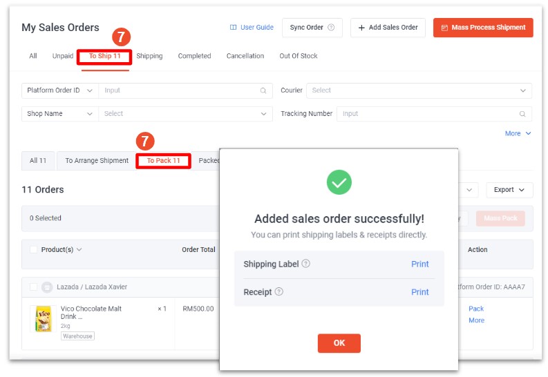 MyStock: How to manually add sales orders? | Shopee MY Seller Education Hub