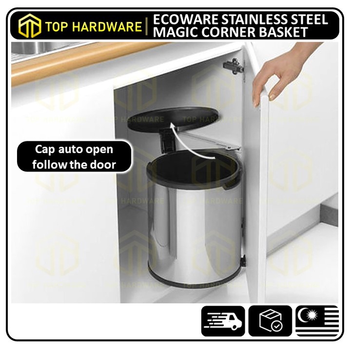 TOP Kitchen Cabinet Build in Duster Bin Install Dust Bin Rubbish Bin ...