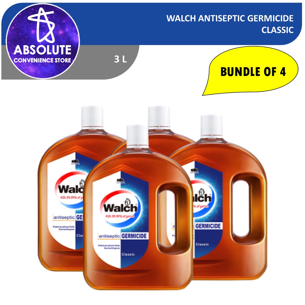 [Bundle of 4] Walch Multi-Purpose 2X Concentrated Disinfectant 3L ...