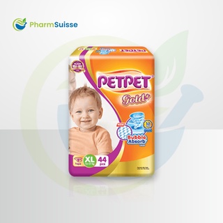 PETPET Gold+ Tape Diaper Mega Pack (M 70s/L 56s/XL 44s) | Shopee Singapore