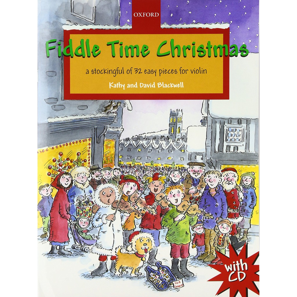 OXFORD FIDDLE TIME CHRISTMAS 32 EASY VIOLIN PIECE (WITH CD) | Shopee ...