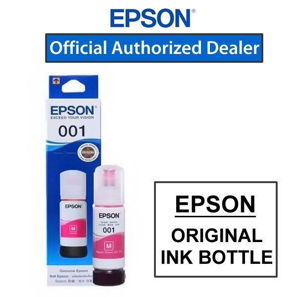 Epson Original 001 C13T03Y300 Magenta Ink Bottle For L405 L4150 L4160 ...