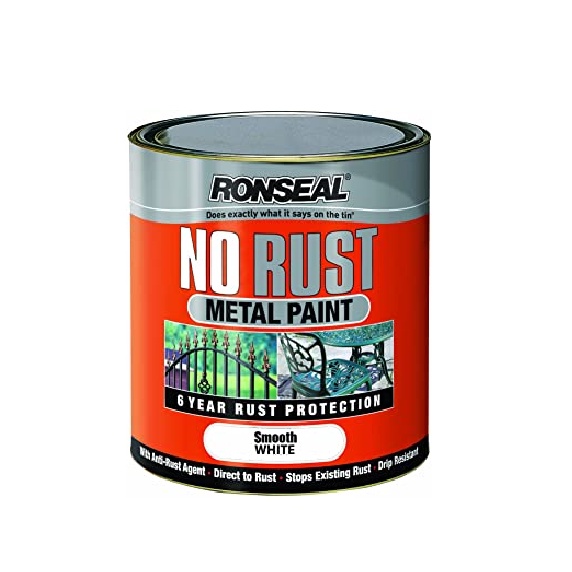 RONSEAL NO RUST METAL Paint SMOOTH WHITE 250ML | Shopee Singapore