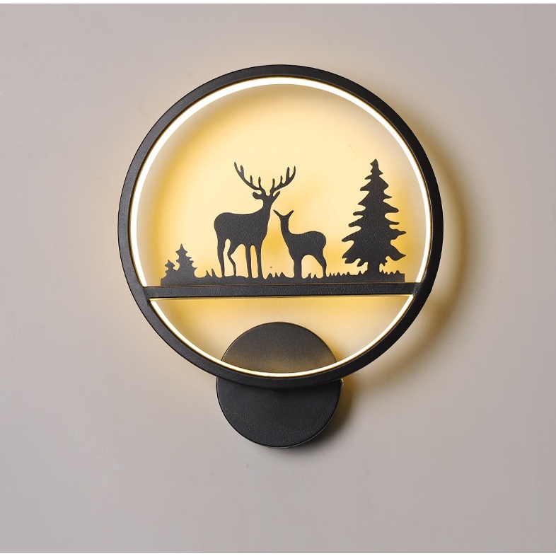 PLH Reindeer Night Light Multi Color Tone Switch for Bedroom Corridor ...
